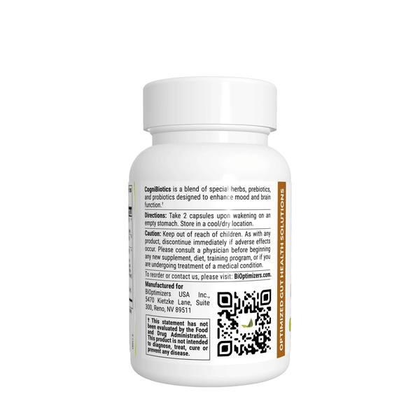 BIOptimizers Cognibiotics - 60 capsules - OptimOZ.com.au