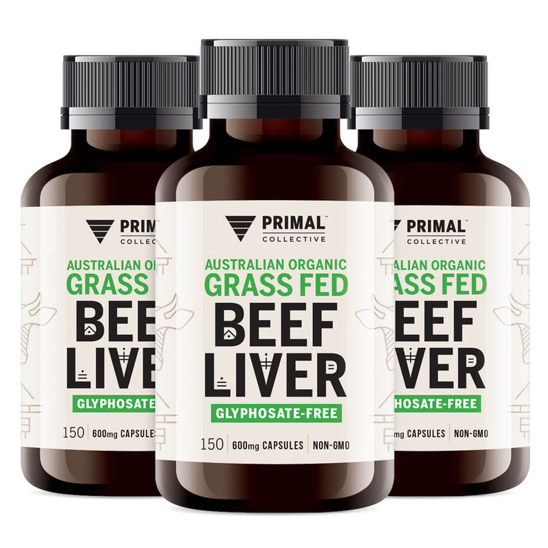 Grass Fed Desiccated Beef Liver Capsules - OptimOZ.com.au
